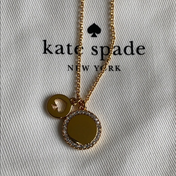 kate spade | Jewelry | Kate Spade Spot The Spade Pave Charm Pendant ...